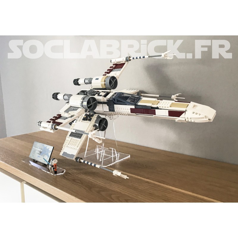 Display stand for LEGO X-Wing UCS 75355 side turn